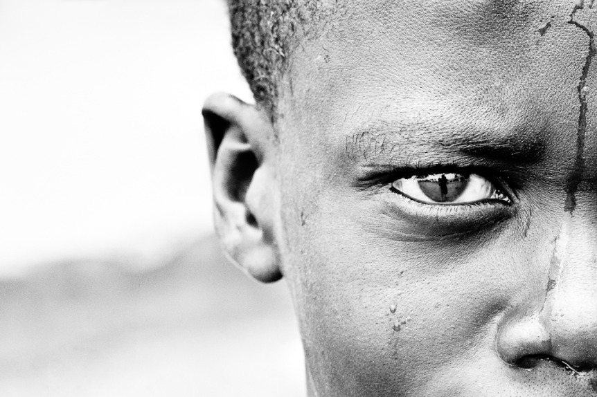 Portrait of Haitian Boy in Port au Prince – Colby Brown Photography