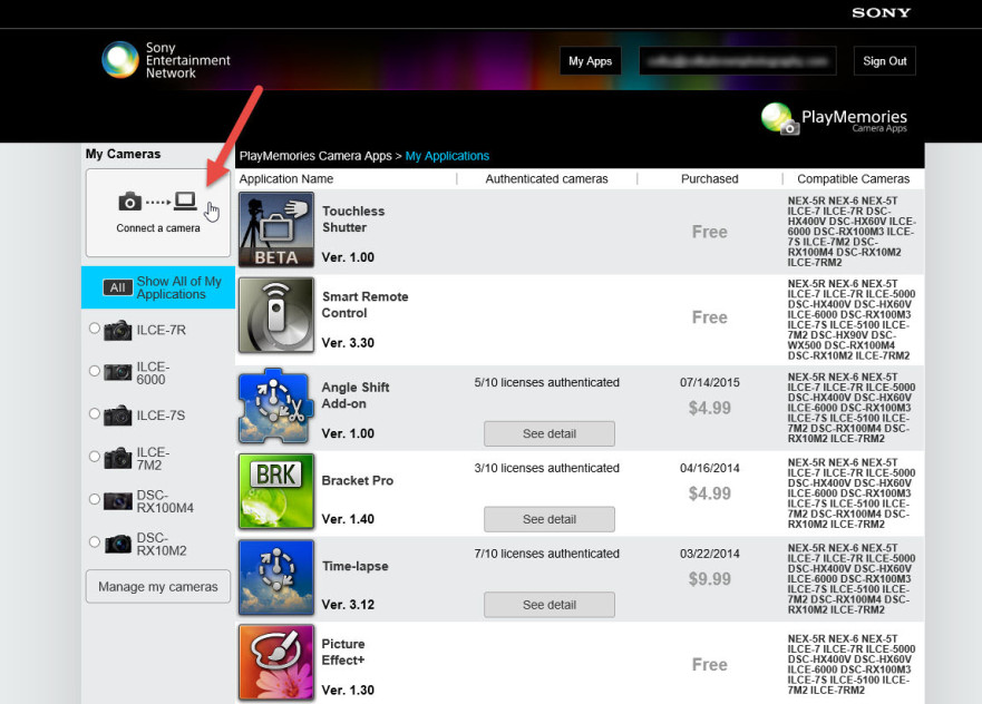 Easily Install PlayMemories Apps on your Sony Camera